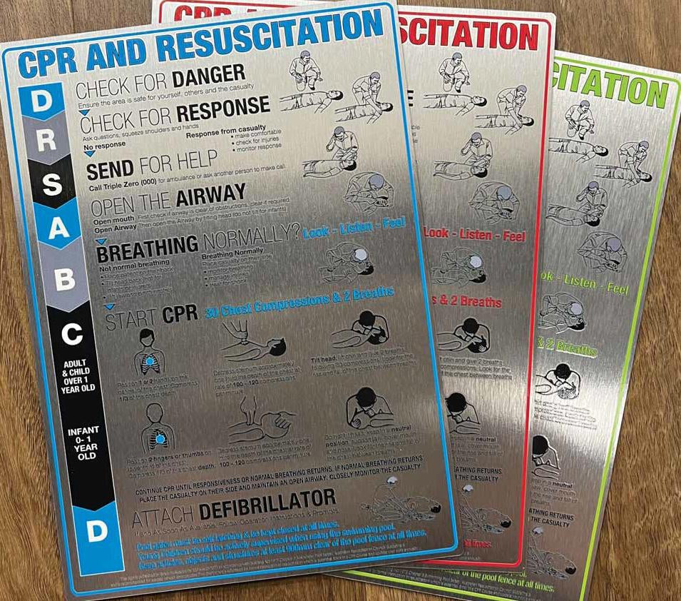 Brushed Aluminium CPR Signs | Rust-Resistant & Weatherproof – www ...