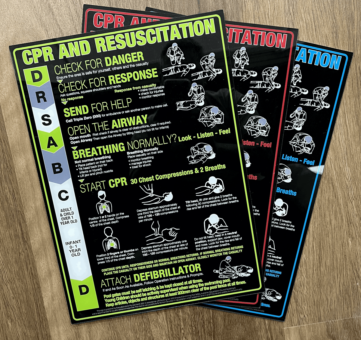 Black Acrylic CPR Signs – www.cprsigns.com.au