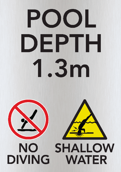 Durable Pool Depth Signs - Customisable Safety Signs for Pools – www ...