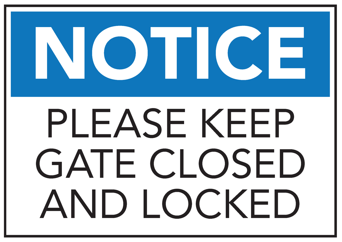 Keep Closed Gate Signs – www.cprsigns.com.au